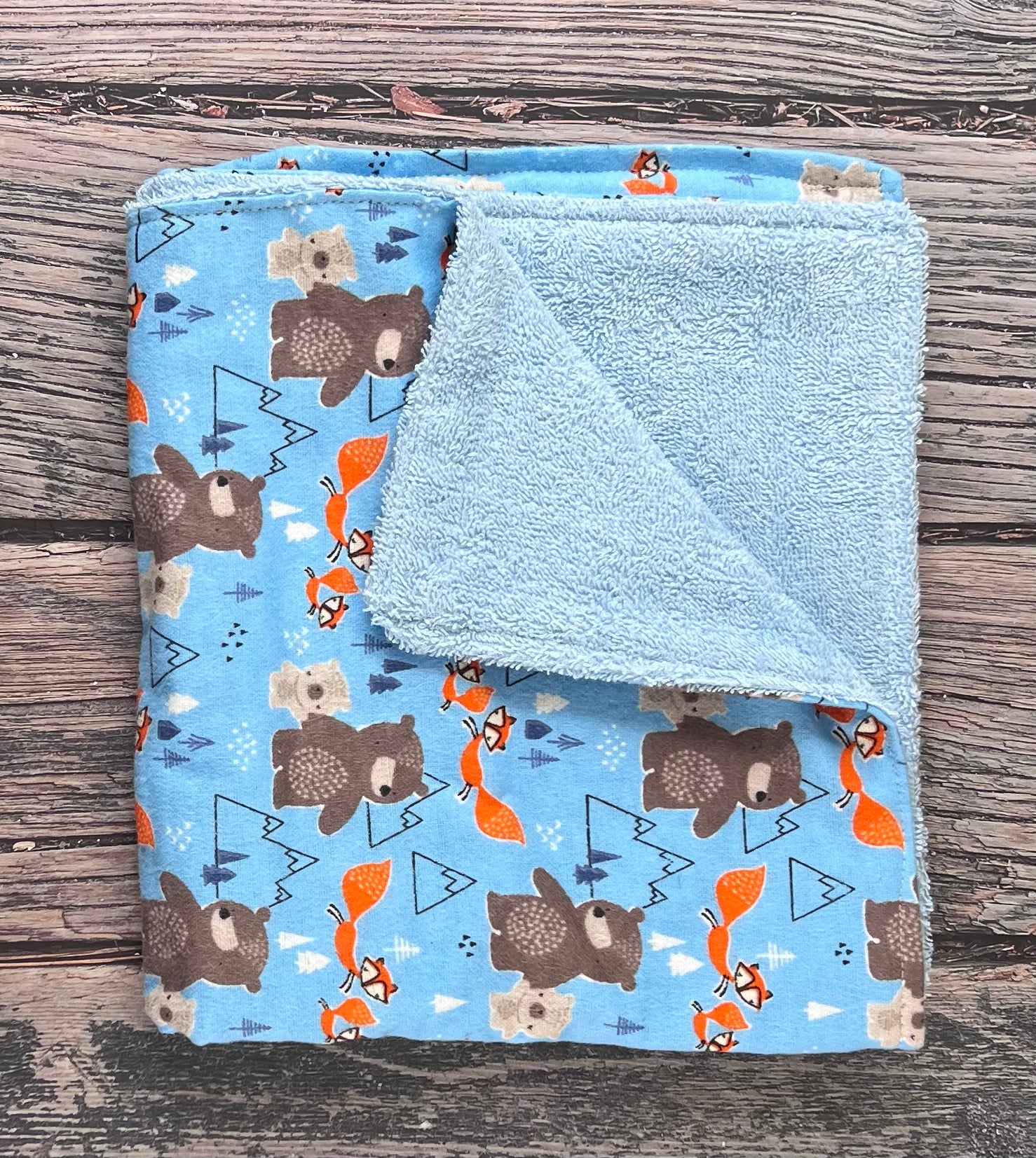 Orange Fox Burping Cloth – Neisha's Handmade Haven